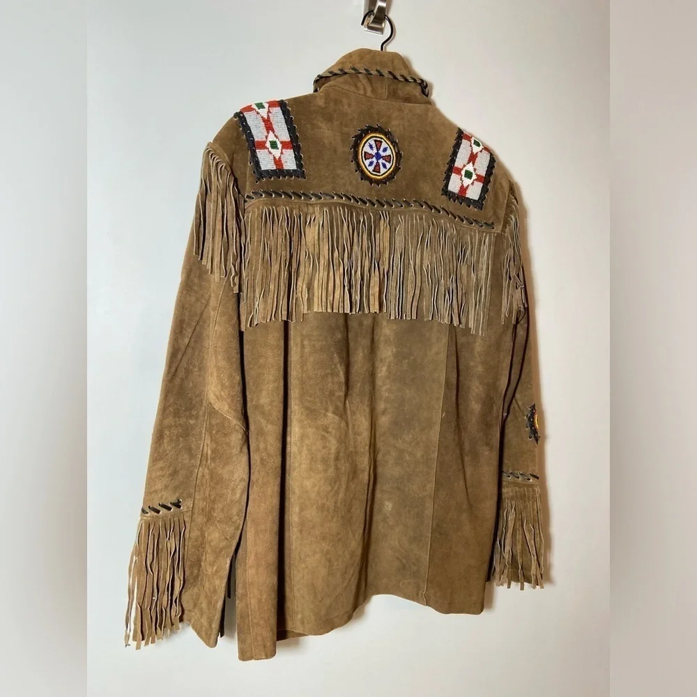 Real Leather | Jackets & Coats | Native American Tribal Indian Boone ...